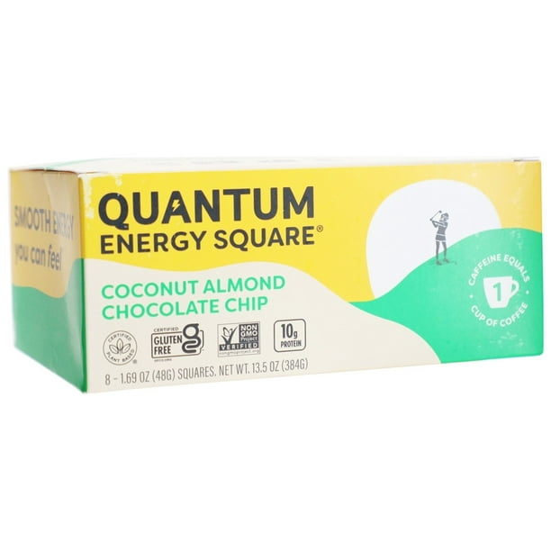 Quantum Energy - Caffeinated Energy Squares Coconut Almond Chocolate ...