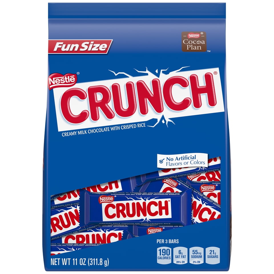Nestle Crunch Chocolate Bar Fun Size, 11 Oz. - Walmart.com