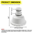 Vacuum Adapter RP/RX Skimmer Attachment For Summer Waves Above Ground ...