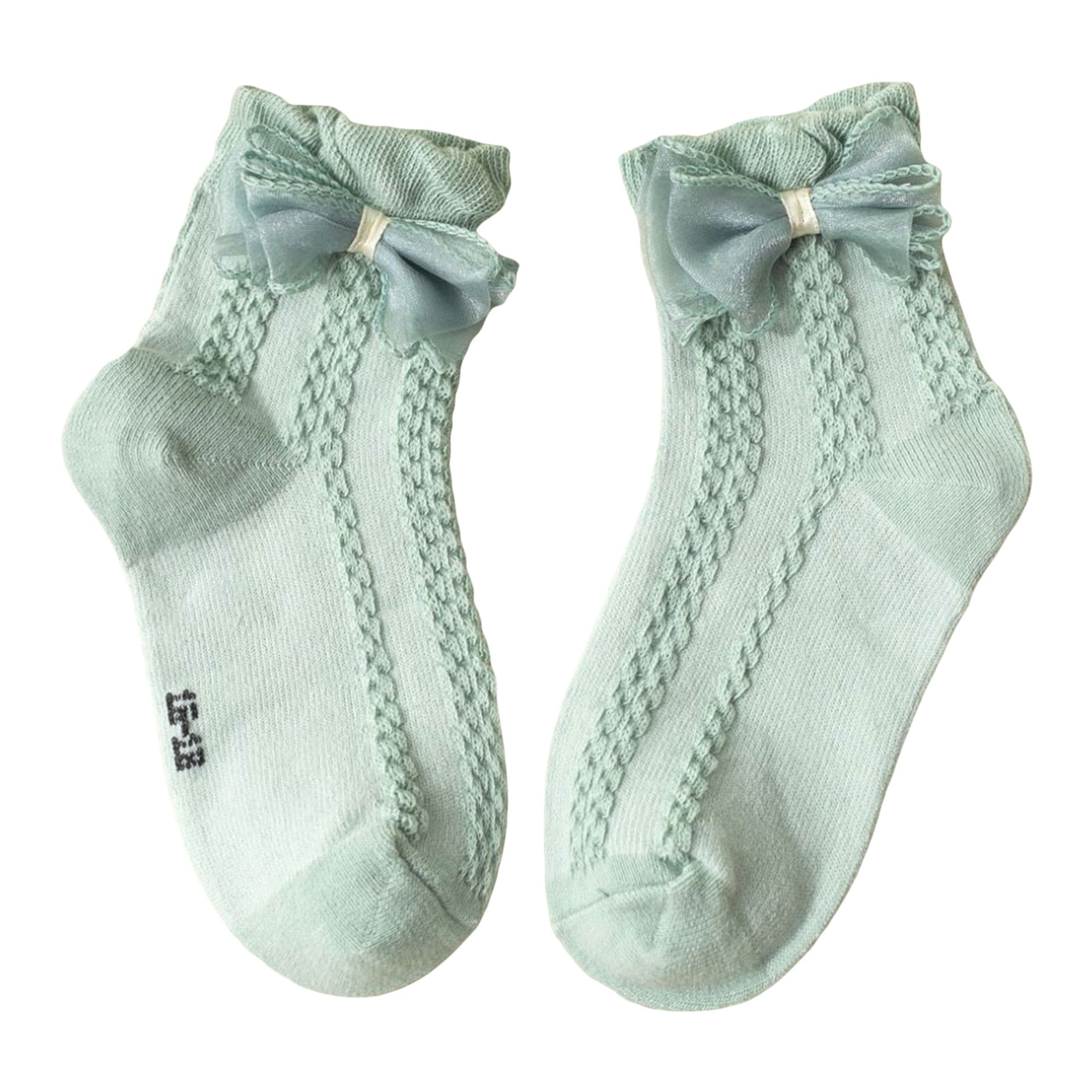 KelaJuan Toddler Kids Girls Socks Solid Color Cute Lace Bowknot Socks ...