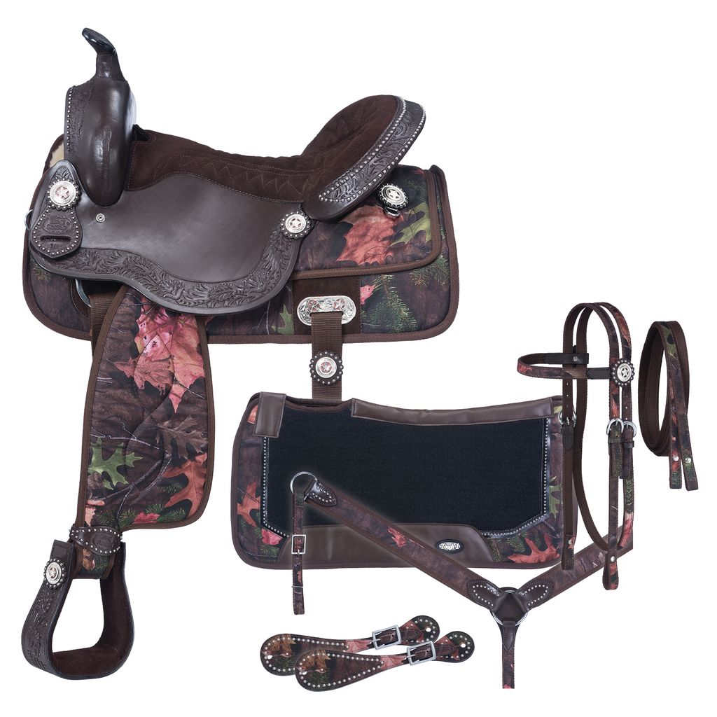 Tough-1 Saddle Eclipse 1 Pro Trail 7 Piece Tack Package Horse 9KS14 ...