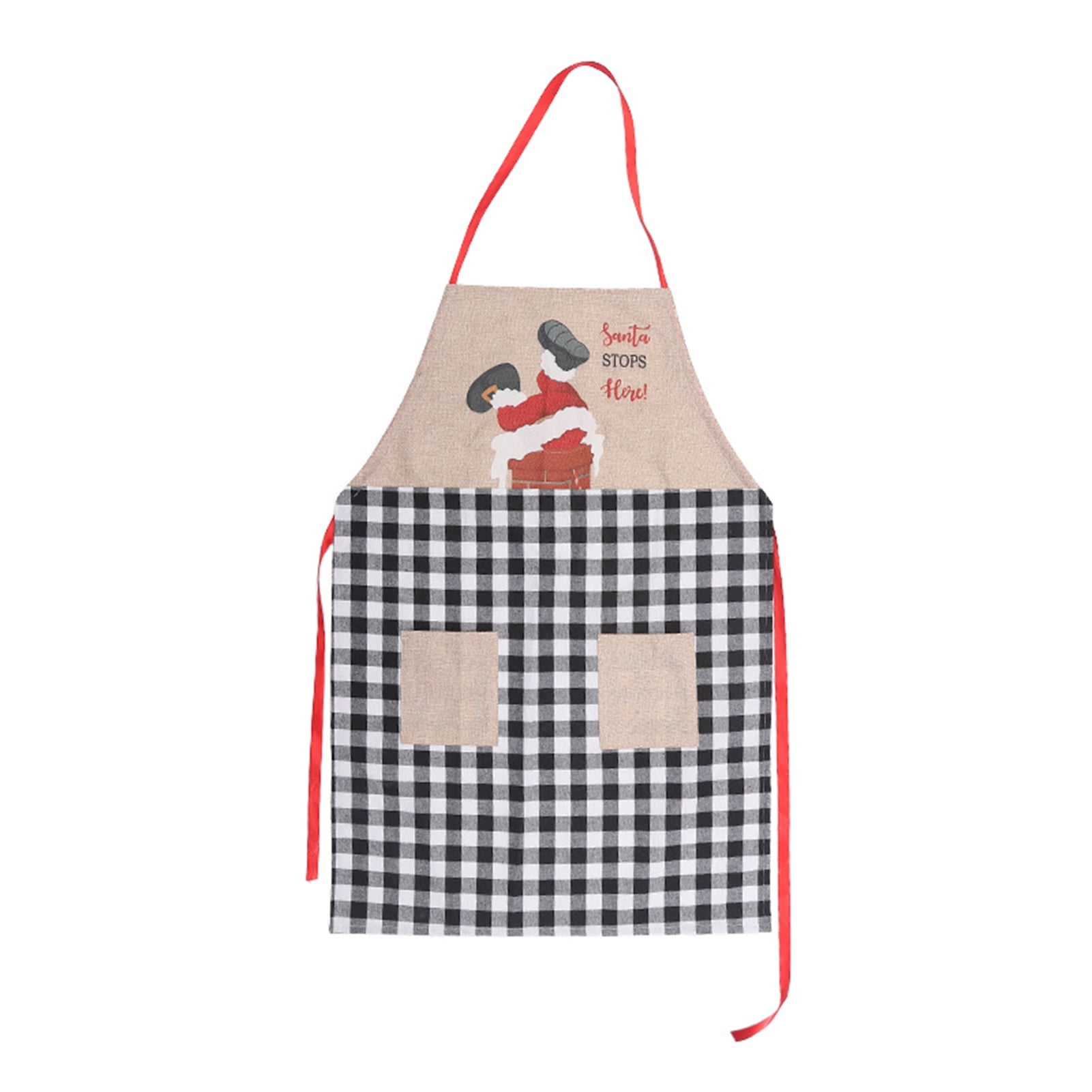 Kitchen Chef Bib BBQ Cooking Aprons for Adult，Holiday Kitchen Apron ...