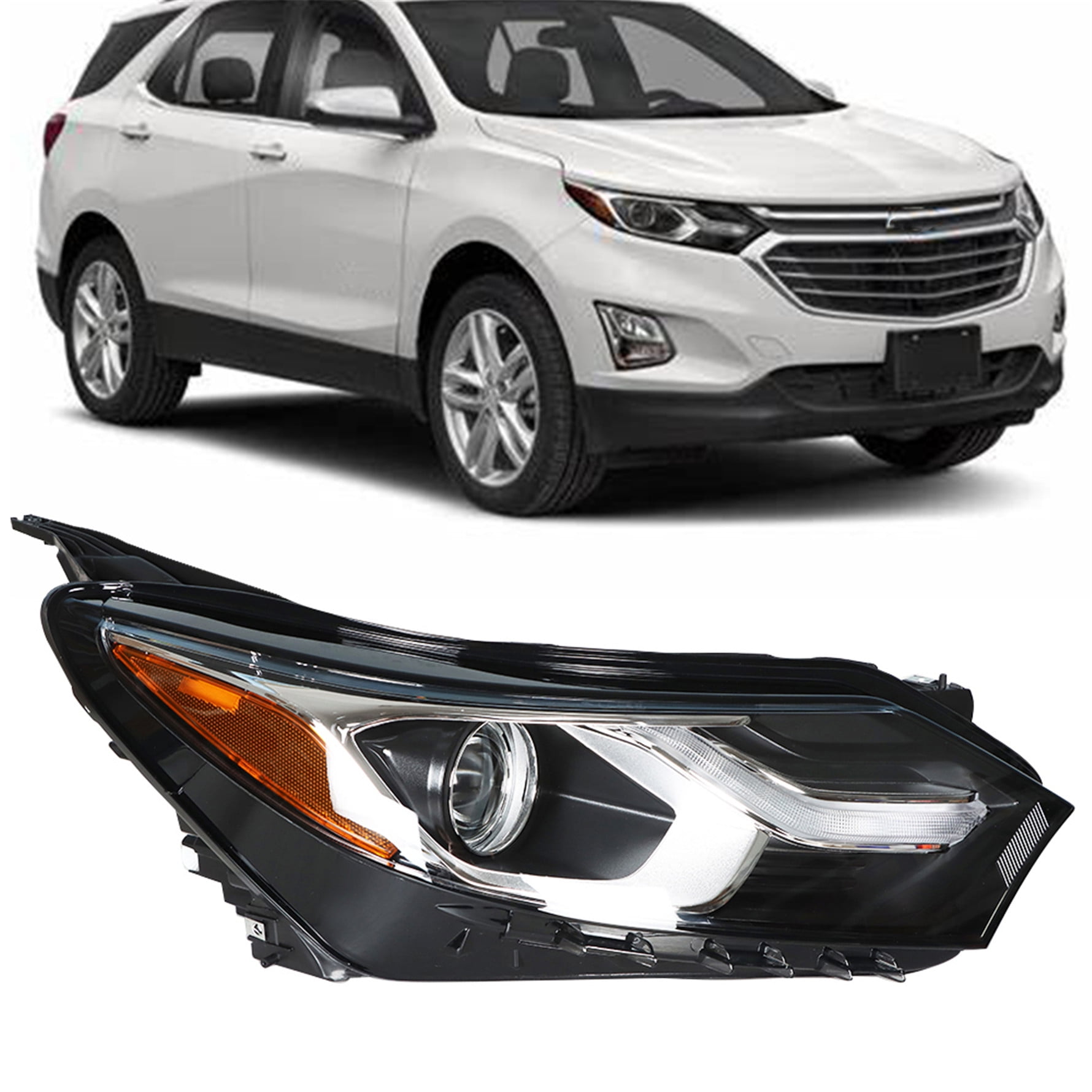 Headlights Front Head Lamps Replacement for 2018-2020 Chevy Equinox ...