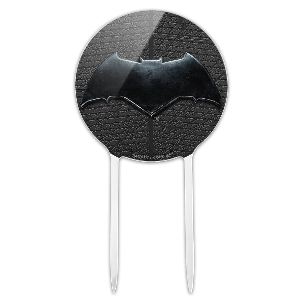 Acrylic Justice League Movie Batman Logo Cake Topper Party Decoration ...