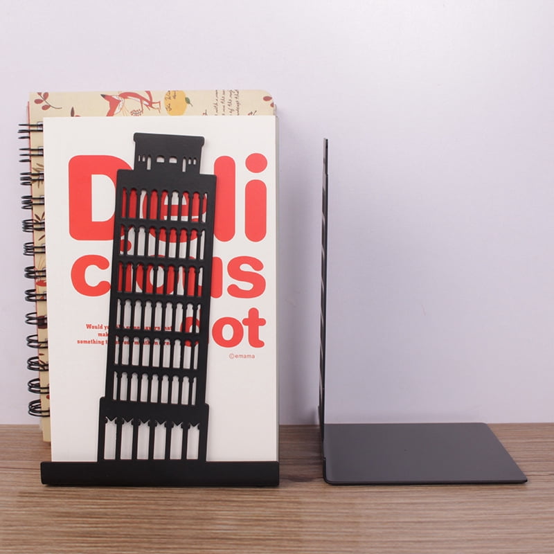Soporte de libros de metal, soporte para libros, sujetalibros de hierro ...