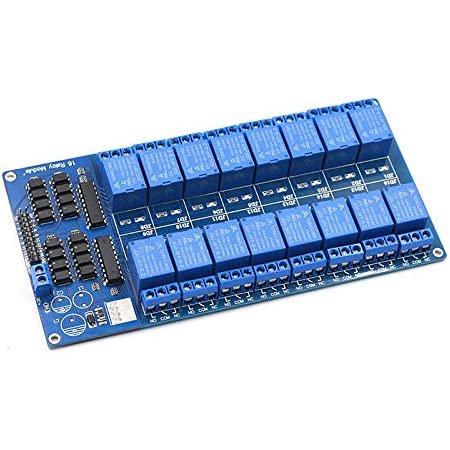 Easy to Assemble 5V 16 Channel Relay Module Electronic Relay Plate Belt ...