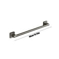 HaoXun Single Pole Towel Rack - Carbon Steel Bathroom Towel Bar Hanging ...