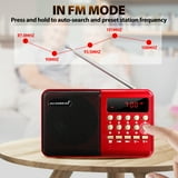 Portable Mini Digital FM Radio with MP3, USB, TF, Headphone Jack ...