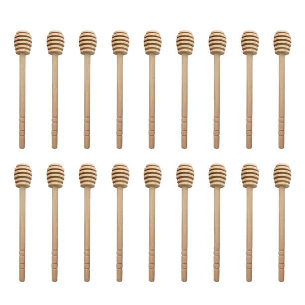 NUOLUX Honey Stick Dipper Wooden Honeycomb Stick Stirrer Mini Wood ...