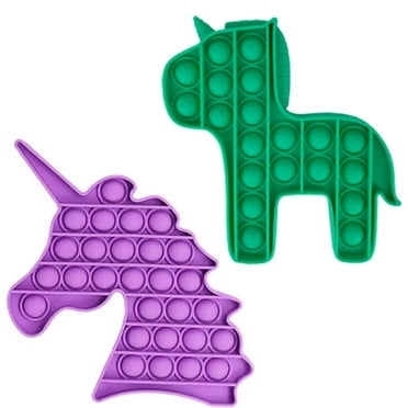 HDTech Rainbow Cupcake Shape Push Pop Bubble Sensory Fidget Toy for Kids - Walmart.com