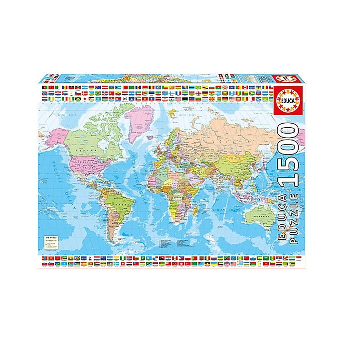 Political Worldmap, 1500pc - Walmart.com
