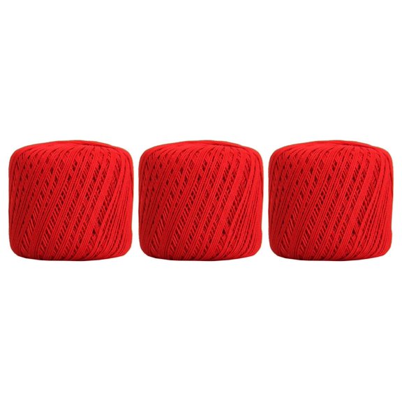 3 Ball Pack Threadart 100% Pure Cotton Multicolor Crochet Thread - Size ...