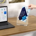 6 Pack 6'' x 9'' Acrylic Brochure Holder,wide brochure leaflet booklet ...