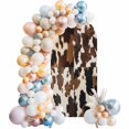 5FT Arch Backdrop Covers, Cow Patterned Wedding Arch Cover Stretchy ...
