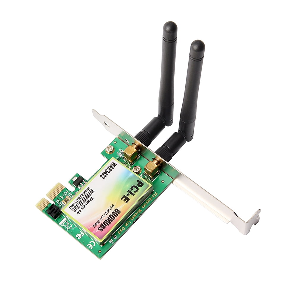 Tarjeta LAN inalámbrica BT Tarjeta de red WiFi de doble banda con ...