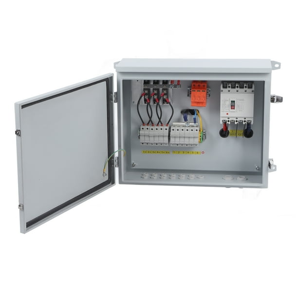 Solar Combiner Box,PV Combiner Box 6 Photovoltaic Combiner Box Solar ...