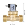 /4 DC 12V Electric Solenoid Water Inlet Flow Quick Connect Normally Closed Electromagnetic ...