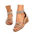 Bibifish Womens Wedge Sandals Sleek Feminine Sturdy Open Toe Multi ...