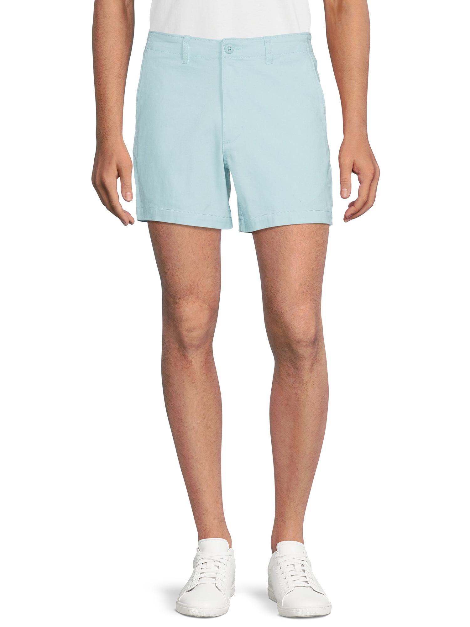 George Men's and Big Men's Flat Front Shorts, 5” Inseam, Sizes 28-54 ...