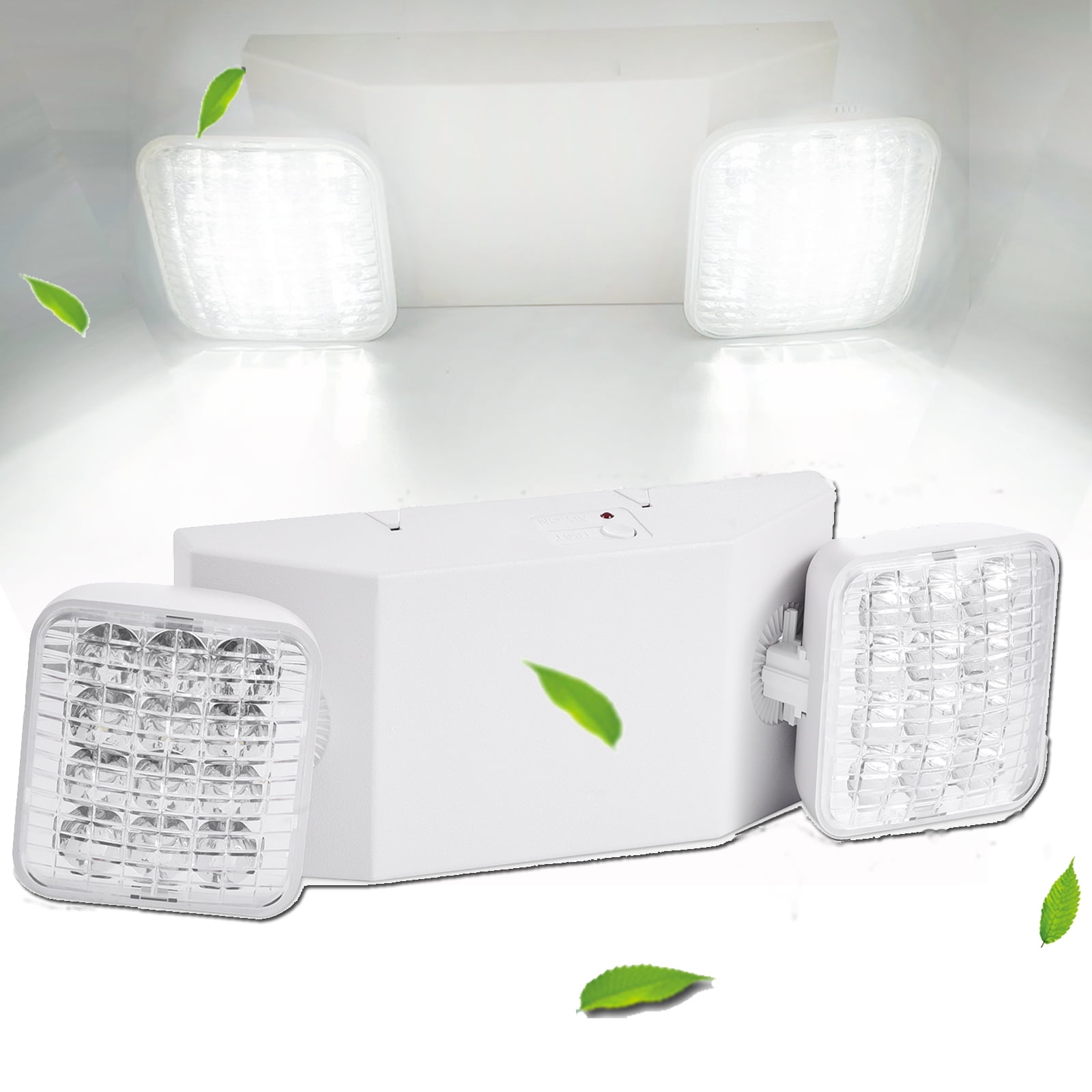 LED Emergency Lights Fixture, Commercial Emergency Light with Battery ...