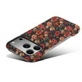 Flower Pattern Faux Leather Case for iPhone 13 Pro Max, PC Inner Case ...
