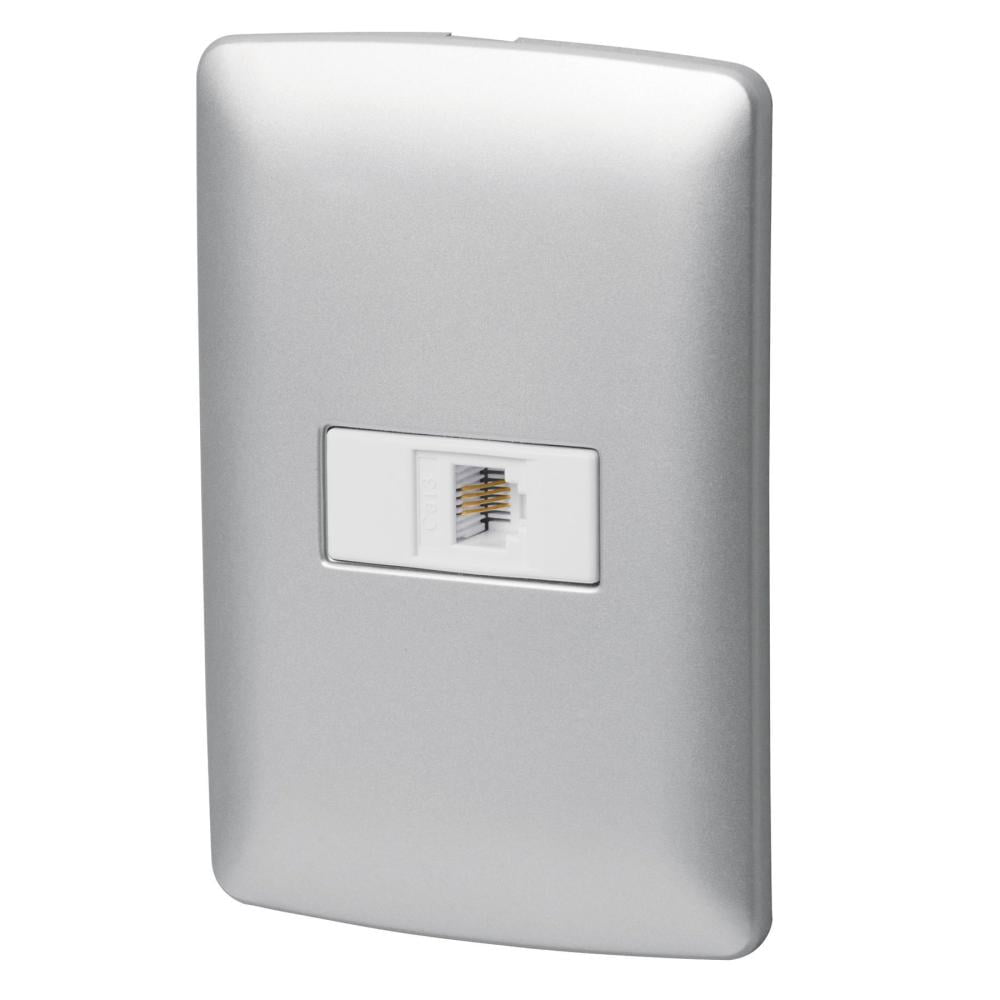 PLACA CON TOMA DE TELEFONO PLATA VOLTECK 46486 VOLTECK PA-TE-IP ...