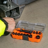 Klein Tools 65400 KNECT 15-Piece Pass Through Socket Set, SAE Impact ...