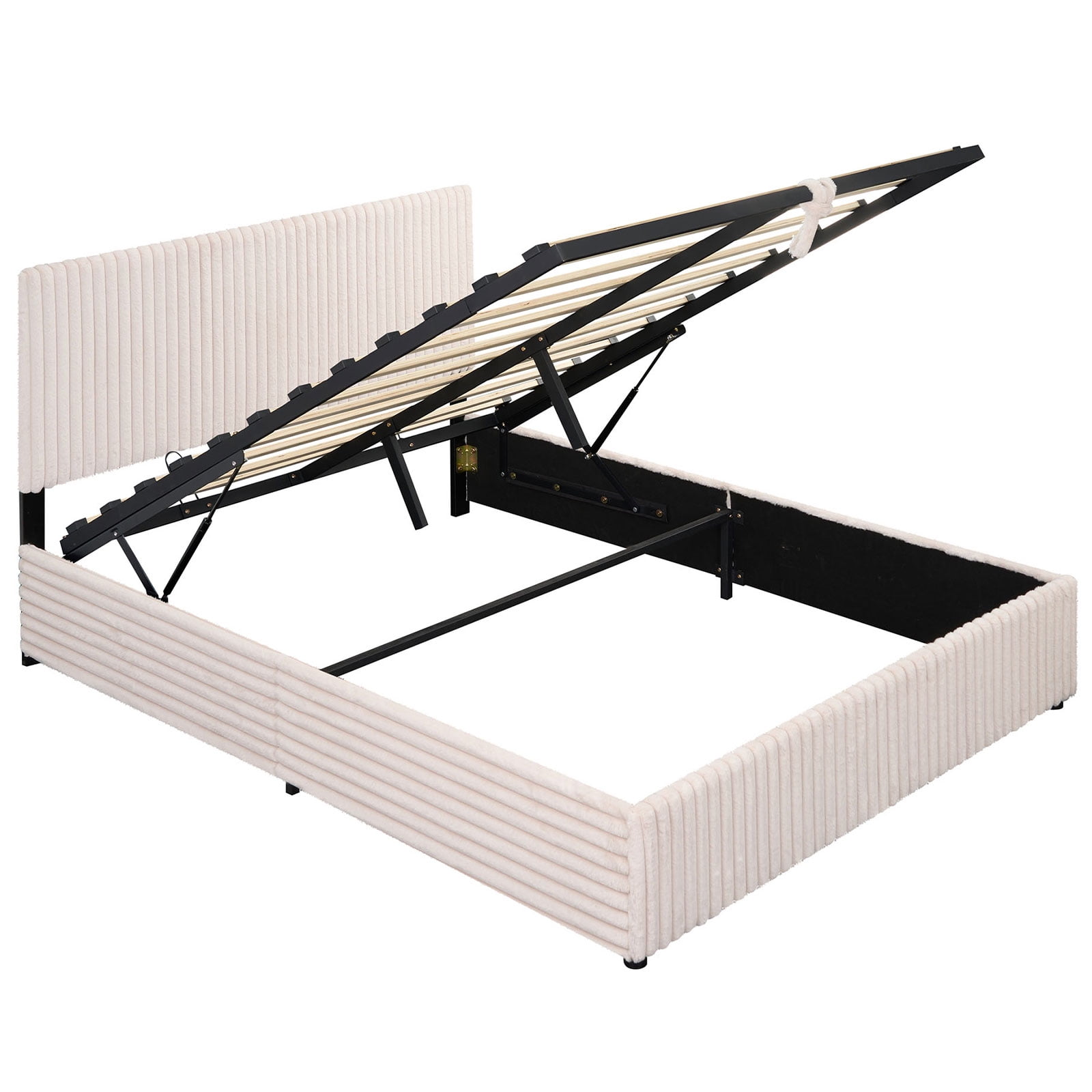 Click here for Gymax Queen Size Lift-Up Storage Bed W/Hydraulic L... prices