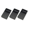 WHAMVOX Rectangular Inkstone Black Plastic 3Pcs 14.00X7.80X2.10Cm ...