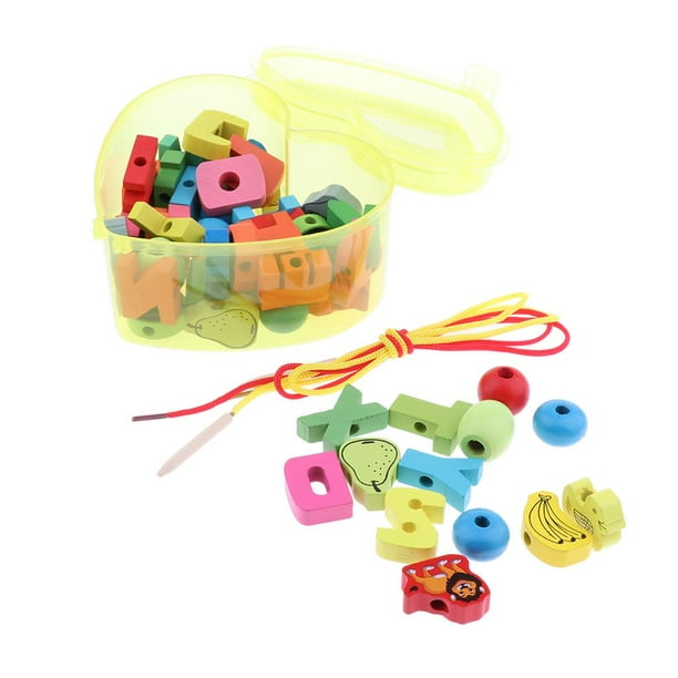 Preschool Kids Developmental Toys Lacing Beads for Toddlers Early ...