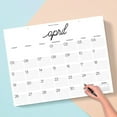 2020 Farmhouse Script Calligraphy Desk Pad Calendar - Walmart.com