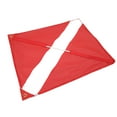 Red White Scuba Diving Flag - Clear Warning Nylon International Dive ...