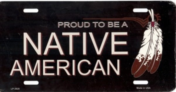 Proud to be a Native American License Plate - Walmart.com