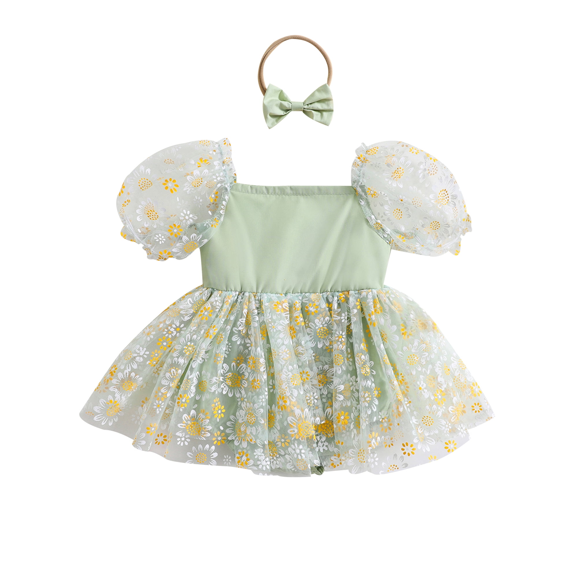 Click here for Faithtur Infant Girl Romper Dress Daisy Print Shor... prices