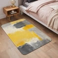 Abstract Gradient Stripe Front Door Mat Indoor Entrance, Gray Yellow ...
