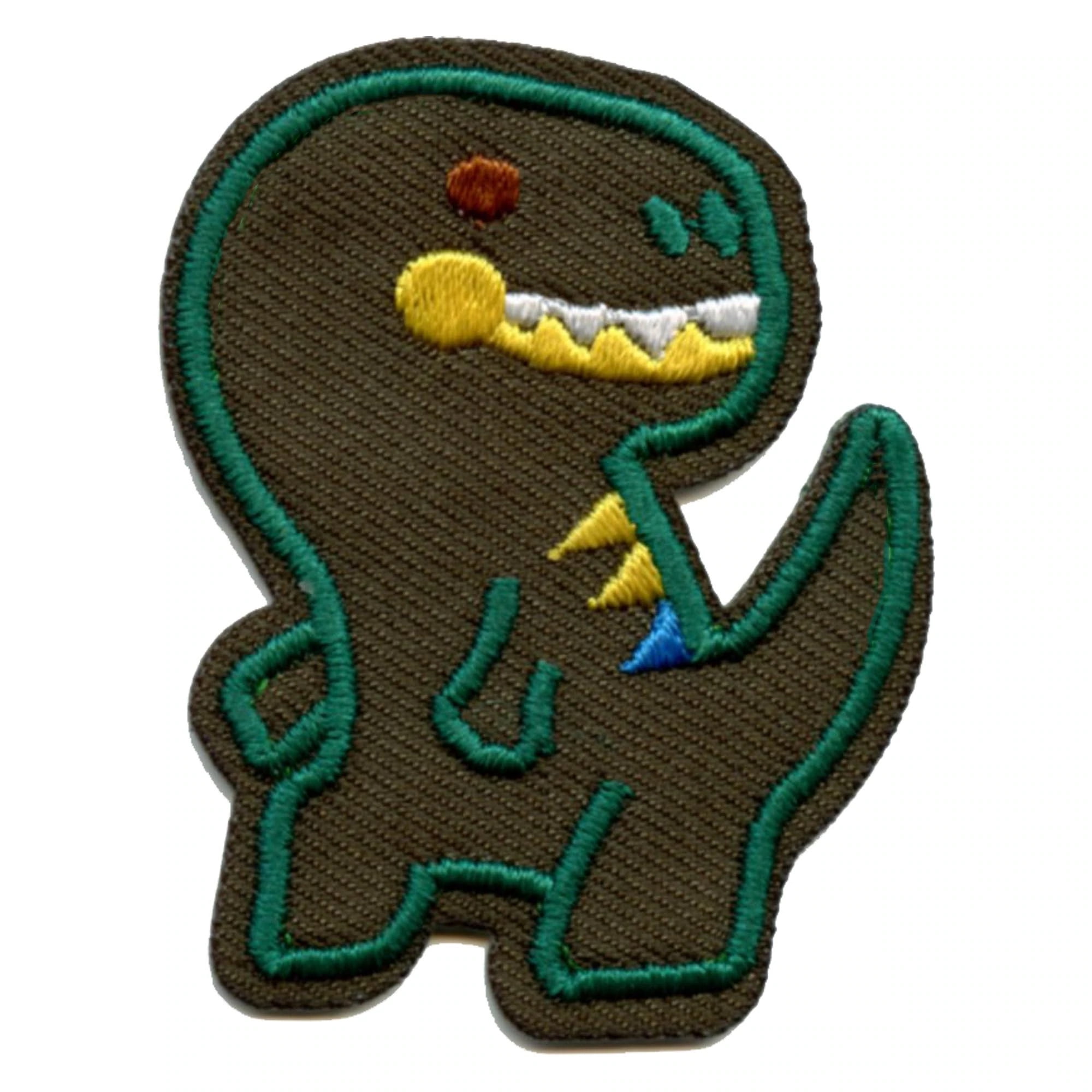 Small T-Rex Dinosaur Embroidered Iron on Patch - Walmart.com