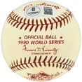 Fay Vincent Autographed Official 1990 World Series Logo Baseball ...