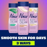 Nair Body Cream Hair Remover, Cocoa Butter and Vitamin E, Body Hair ...