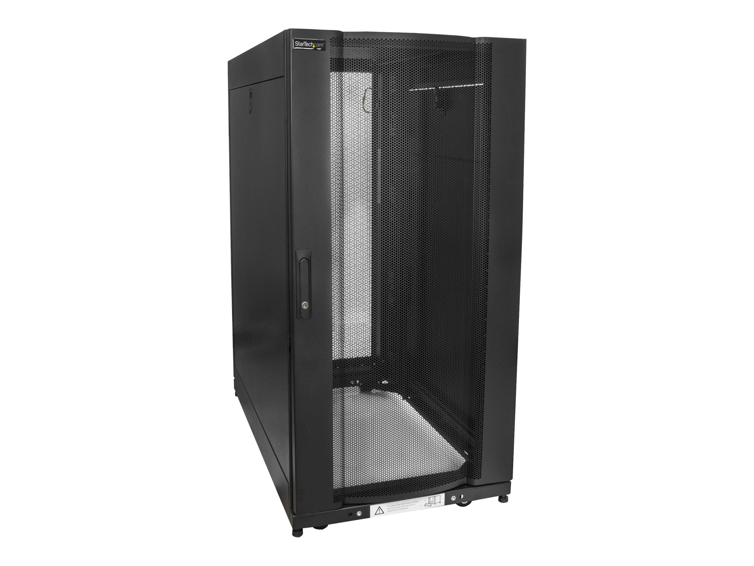 StarTech.com 25U Server Rack Cabinet - 4-Post Adjustable Depth (7.1" to ...