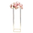 DENEST Golden Metal Flower Vase, 100cm High Geometric Column Stand for ...