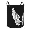 PHELIKA White Wings Laundry Basket 65L Large Foldable Round For Dirty ...