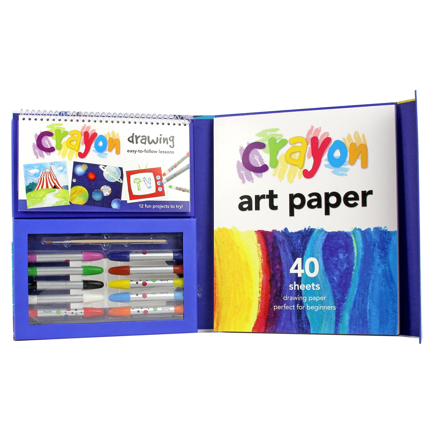 Buy SpiceBox Children's Art Kits Petit Picasso Crayon Art for Kids, Art ...