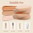 8Pcs Oval Puff Flat Makeup Sponge Cushion Foundation Beige Smooth ...
