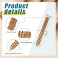 50 Pack 1/4-20 x 2 Inch Hanger Bolts Double Headed Bolts with Driver ...