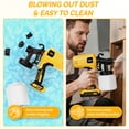 Cordless paint sprayer gun, high-power electric spray gun with an 800ml ...