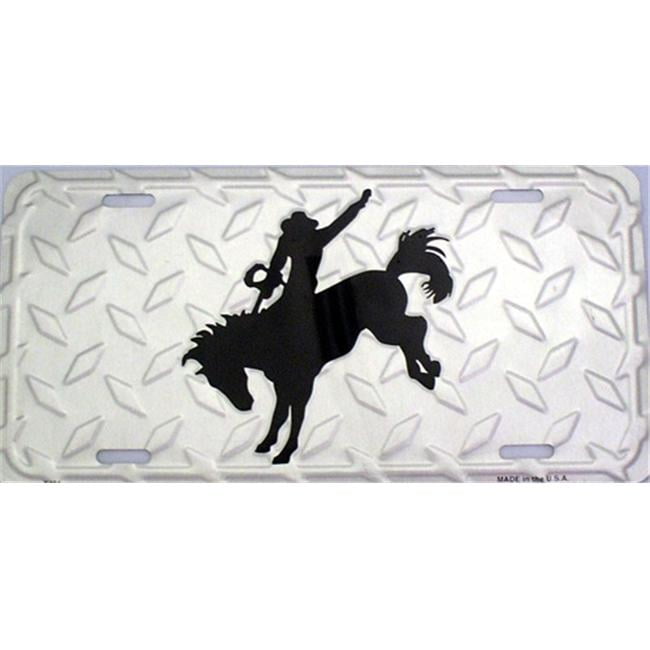 Buckin Bronco License Plate 6in.x12in. standard size license plates ...