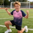 Avrnliq Kids Soccer Jersey Kit Breathable 2-Piece Uniform with Matching ...