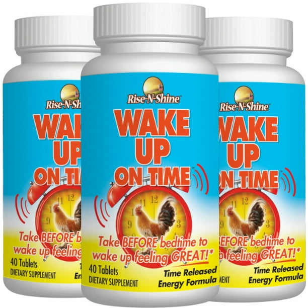 Wake Up On Time, Discounted 3 pack! Take BEFORE Bedtime to Wake UP ...