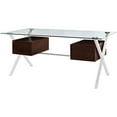 Modway Abeyance Office Desk with Steel Frame, Multiple Colors - Walmart.com