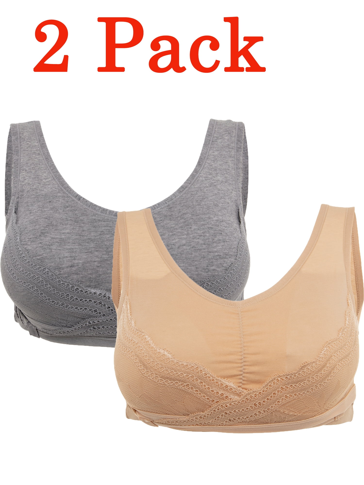 LELINTA Women's Lace Sports Bras Buckle Cross Front Side Padded Yoga ...